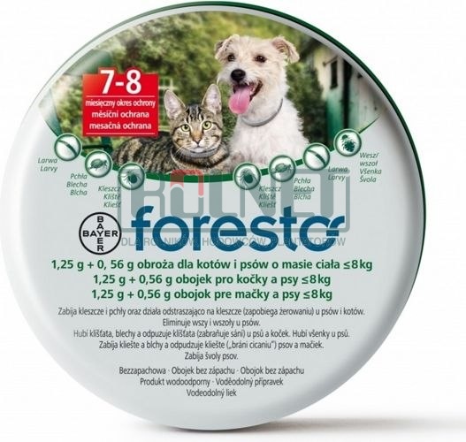 Bayer Foresto Obroża dla psów i kotów do 8kg | Rolnet